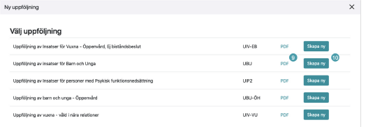 Hur skapar jag en uppföljning eller en kartläggning i dioevidence ...